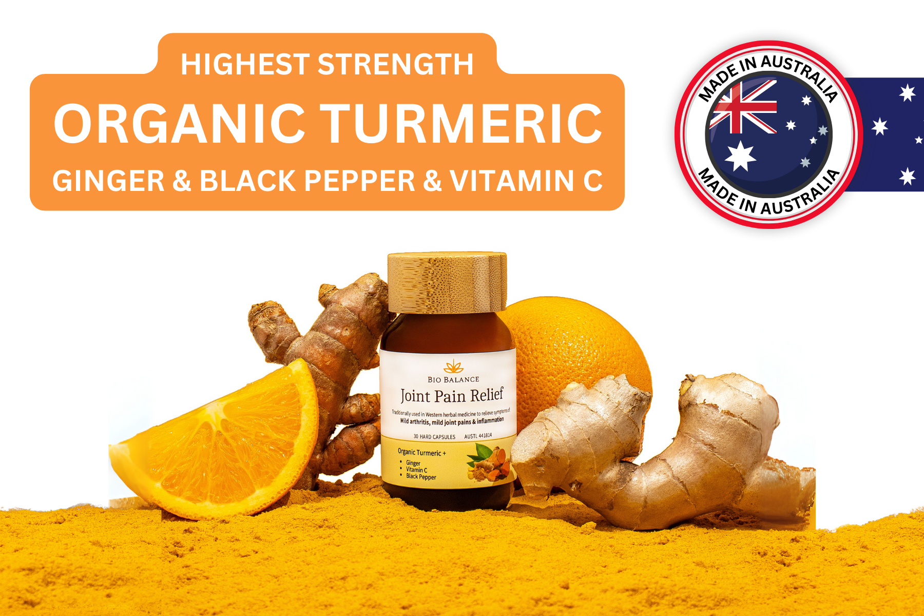 Bio Balance Australian Organic Turmeric Joint Pain Relief